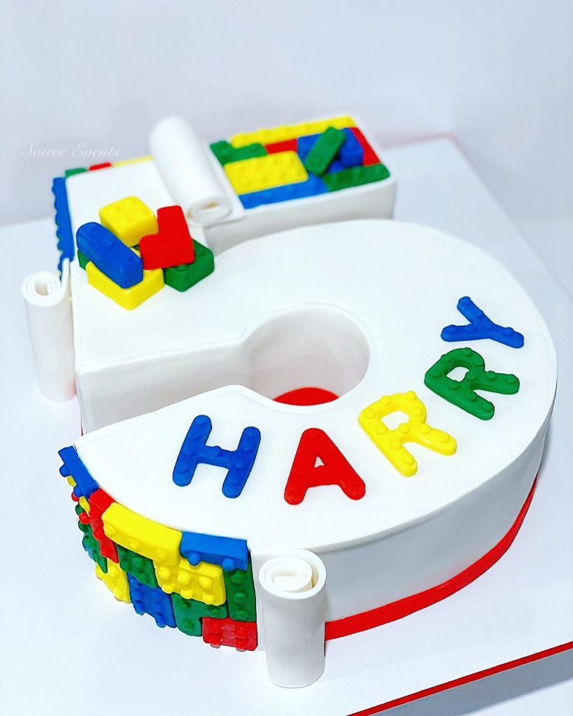 Number 5 Lego Cake – Soiree