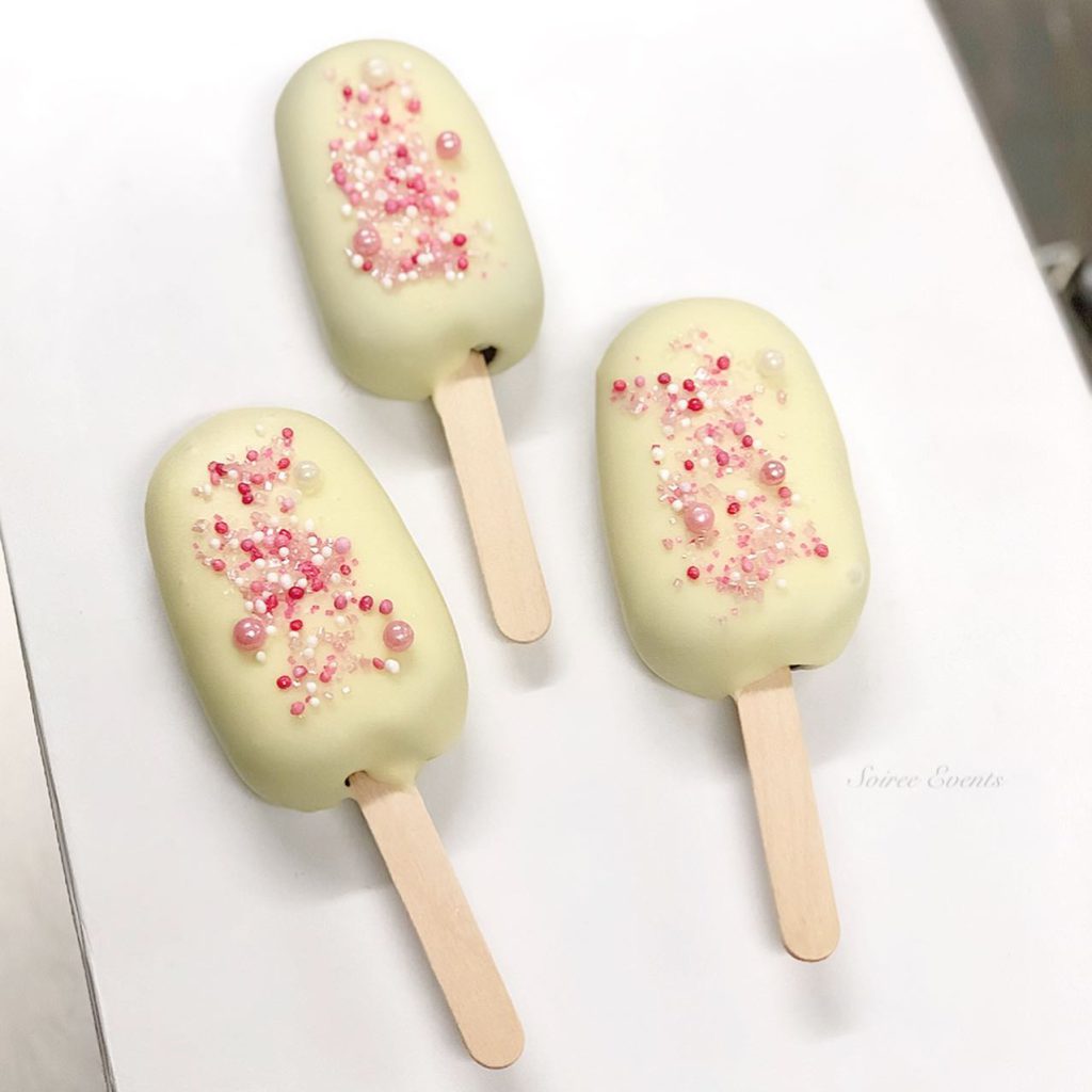 Chocolate Coated Cake Popsicles – Soiree