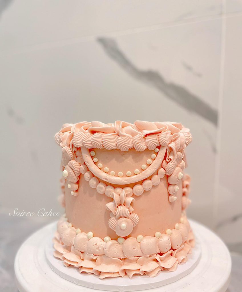 Vintage Hand Piped Buttercream Cake – Soiree
