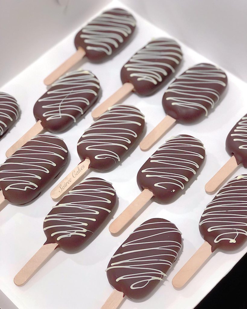 Chocolate Coated Cake Popsicles – Soiree