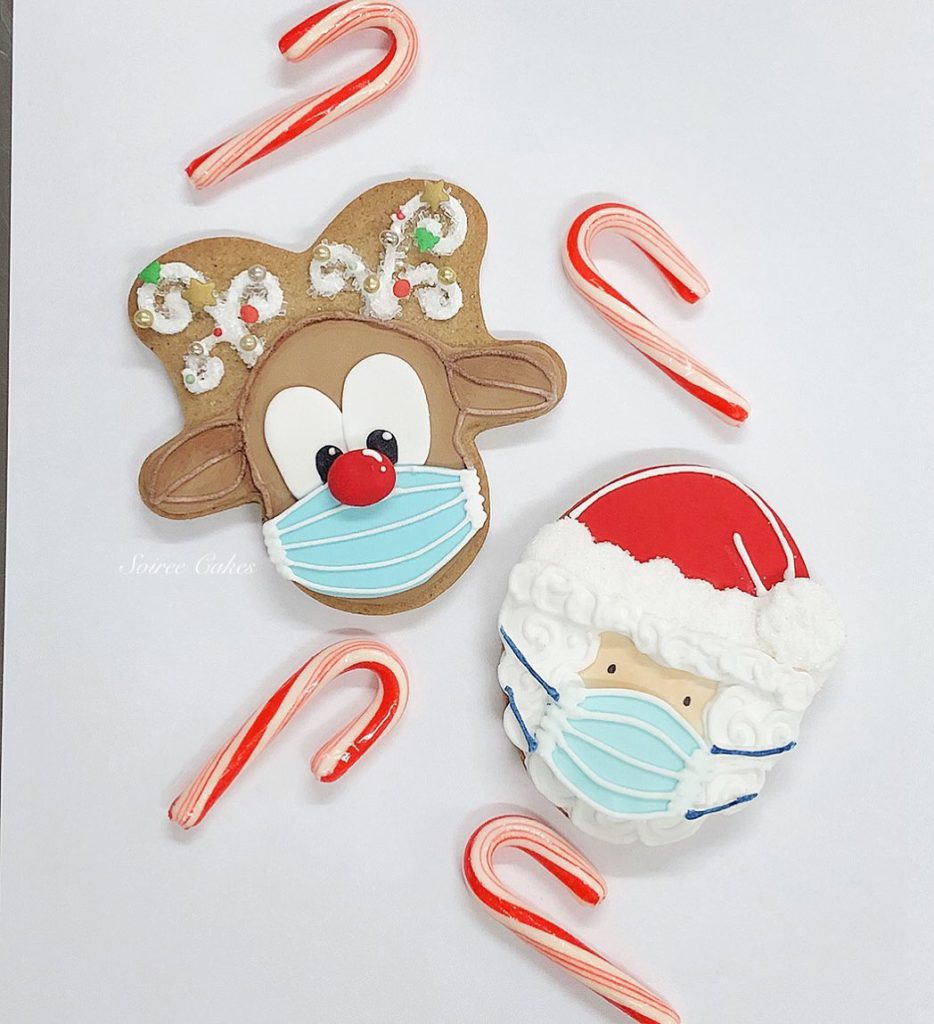 Limited Edition Masked Santa & Rudolph Gingerbread Cookies – Soiree